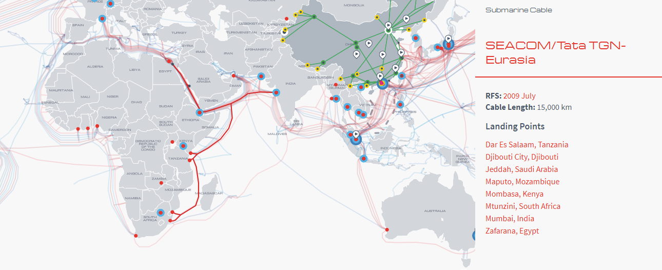 中国联通国际海底电缆 | 柴郡猫