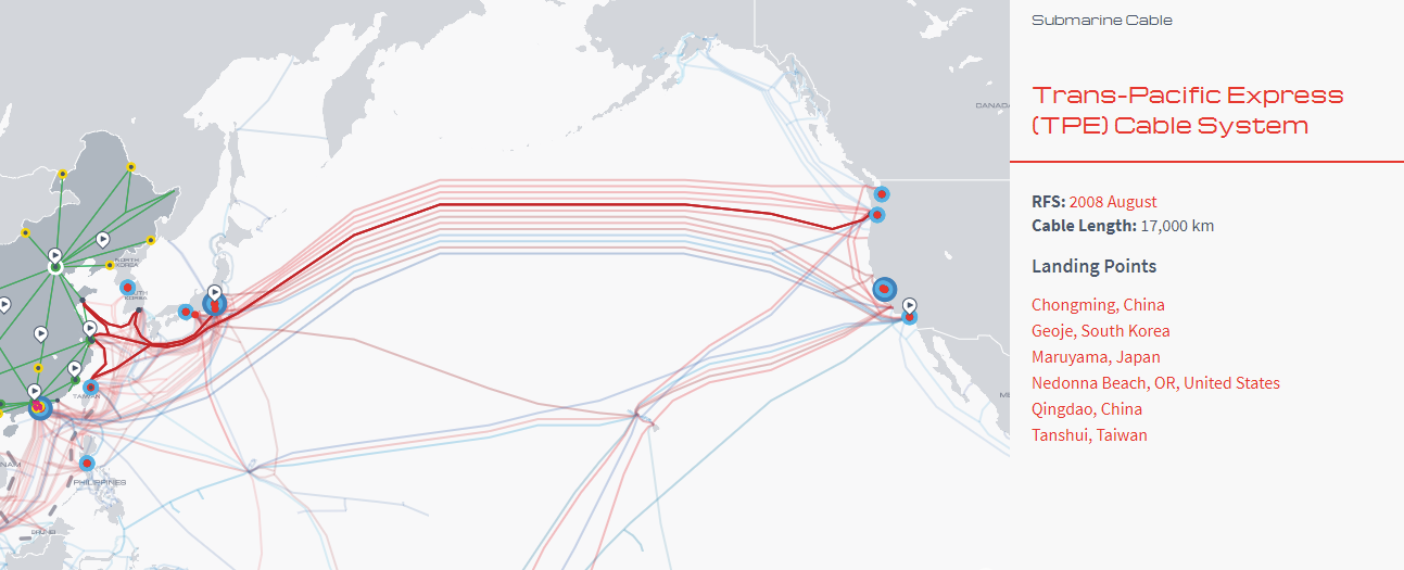 中国联通国际海底电缆 | 柴郡猫