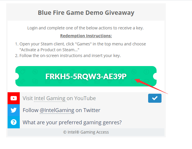 steam免费领取Blue Fire Demo Key | 柴郡猫